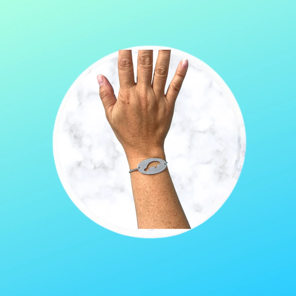 Wild Ice Jewelry Save Our Seas Manatee Bracelet Flip App