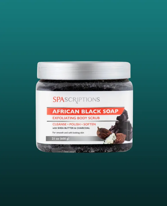Spascriptions African Black Soap Exfoliating Body Scrub Black 6