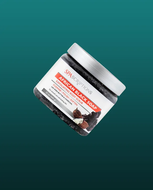 Spascriptions African Black Soap Exfoliating Body Scrub Black 6