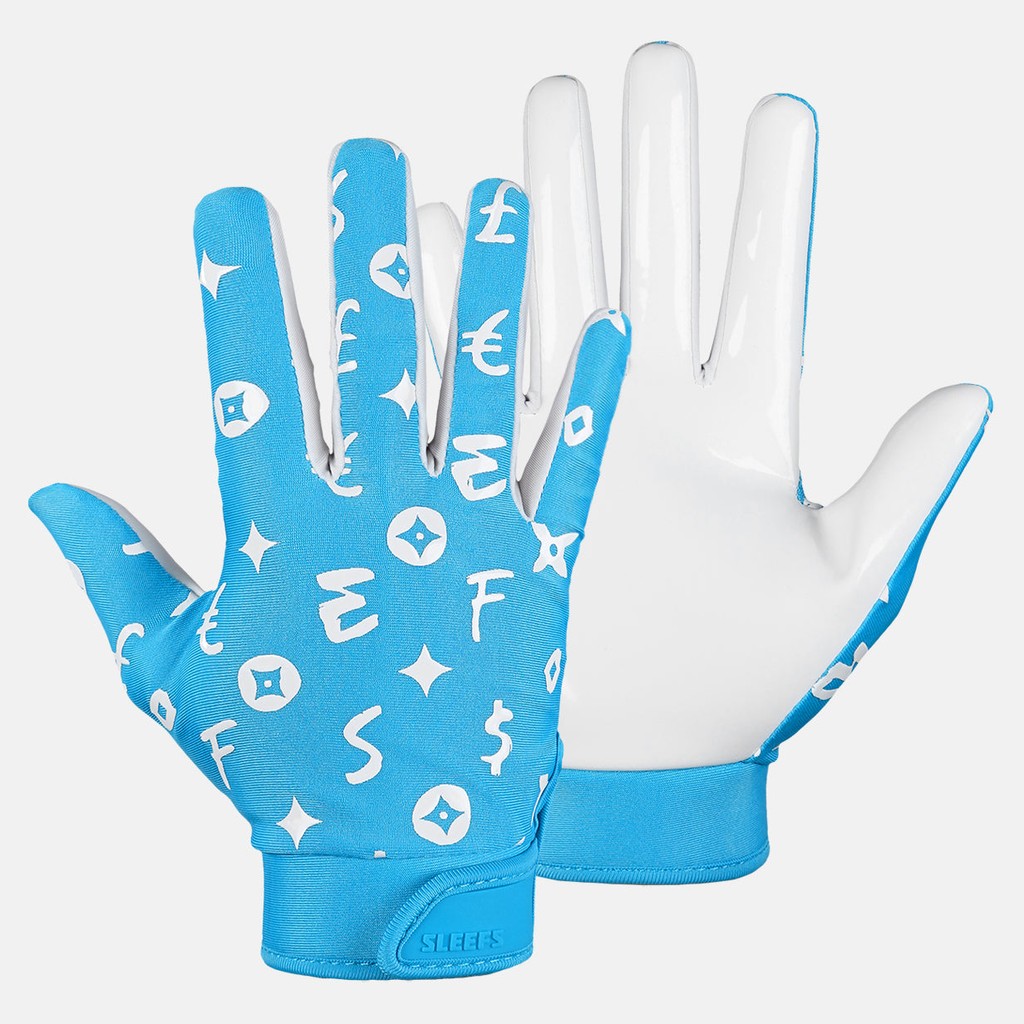 Blue receiver gloves store